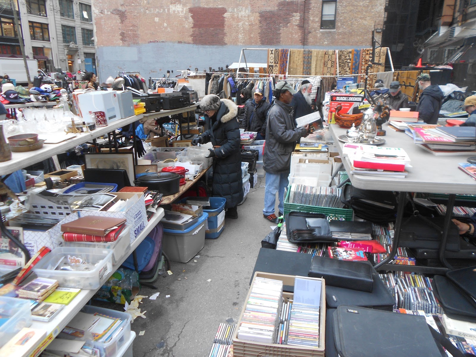 C Bakunas Art: Scrounging Around A Parking Lot Flea Market on 26th Street